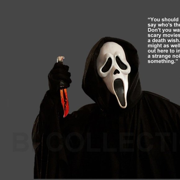 Wall Decor | Screams Ghostface You Should Never Say Whos Quote Photo ...